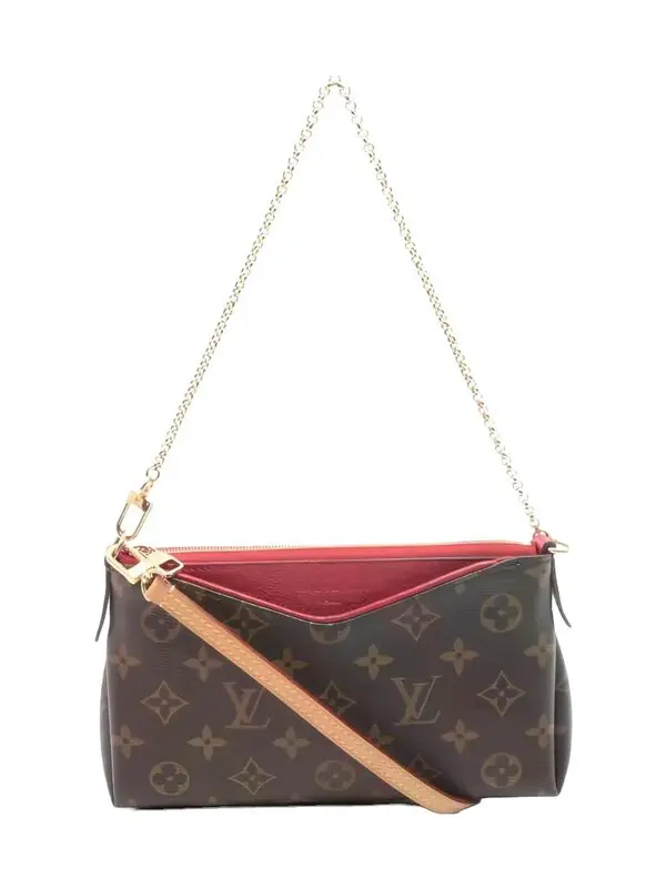 LOUIS VUITTON 2016 Pallas Monogram Shoulder Bag - Brown