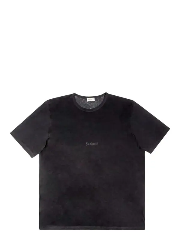 Saint Laurent Logo Detail T-shirt - Black