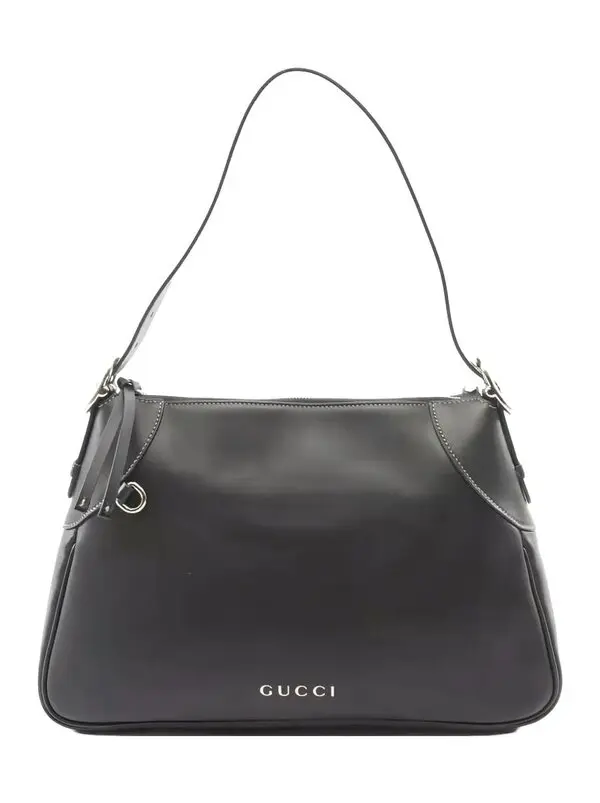 Gucci Medium Leather Shoulder Bag - Black