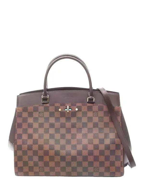 LOUIS VUITTON 2014 Mm Rivoli Damier Ebène Tote Bag - Brown