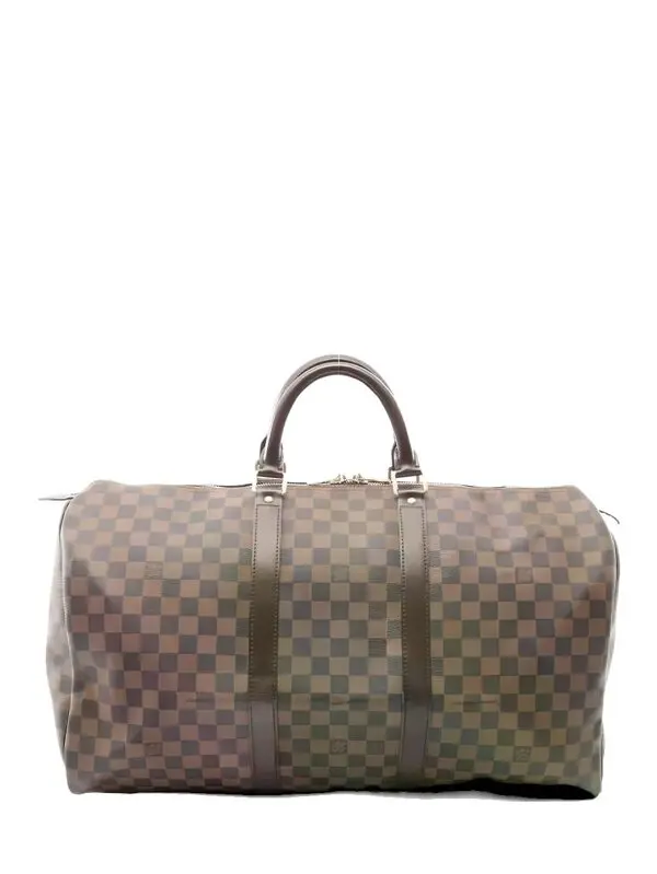 LOUIS VUITTON 2006 50 Keepall Damier Ebene Bag - Brown
