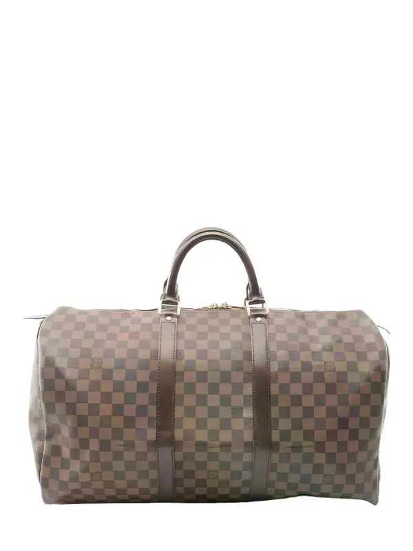 LOUIS VUITTON 2006 50 Keepall Damier Ebene Bag - Brown