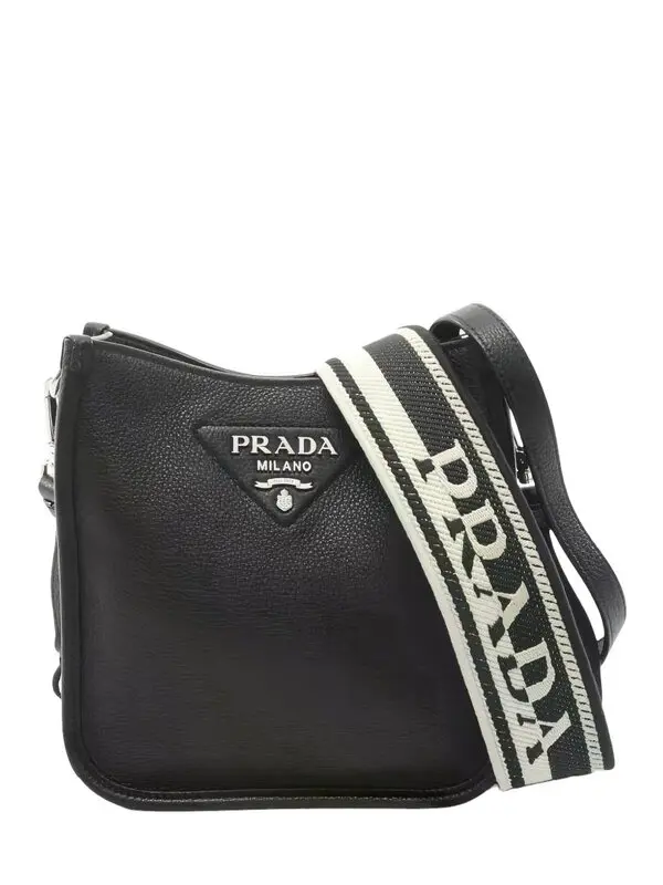 Prada Vit Daino Shoulder Bag - Black