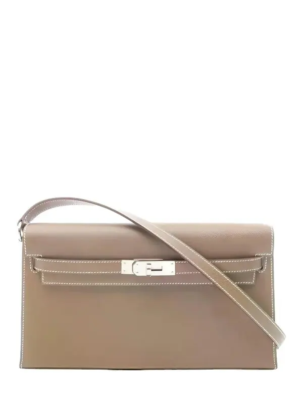 Hermès 2025 Kelly Elan Leather Shoulder Bag - Brown