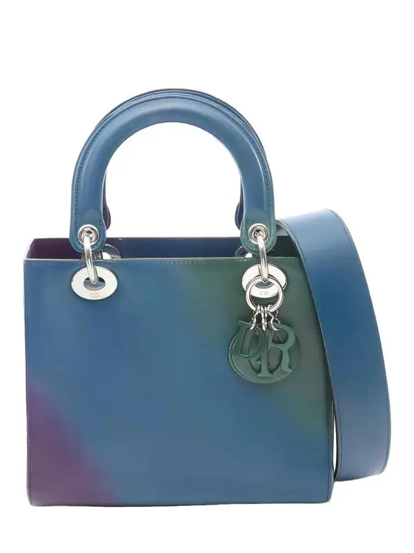 Dior Lady Leather Tote Bag - Blue
