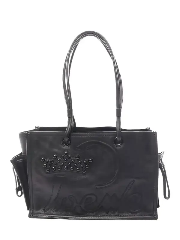 Loewe 2010s Embossed-logo Tote - Black