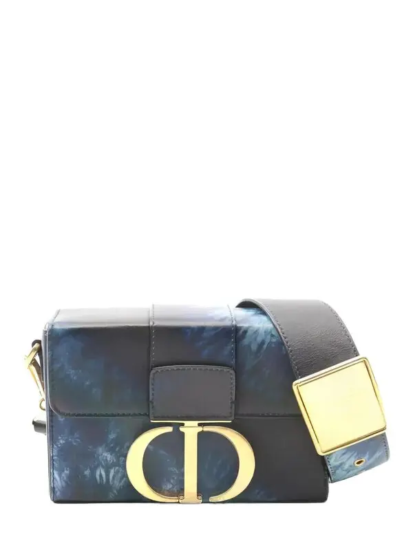 Dior 2010s 30 Montaigne Tie-dye Box Bag - Blue