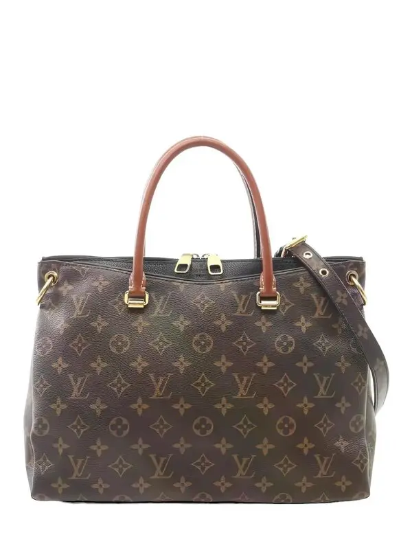 LOUIS VUITTON 2014 Monogram Pallas Tote Bag - Brown