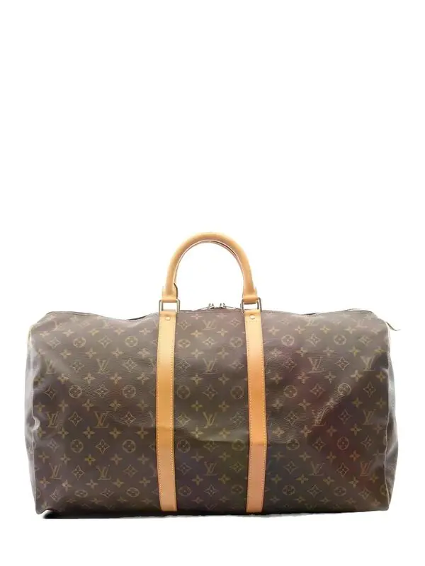 LOUIS VUITTON 1998 55 Keepall Duffle Bag - Brown
