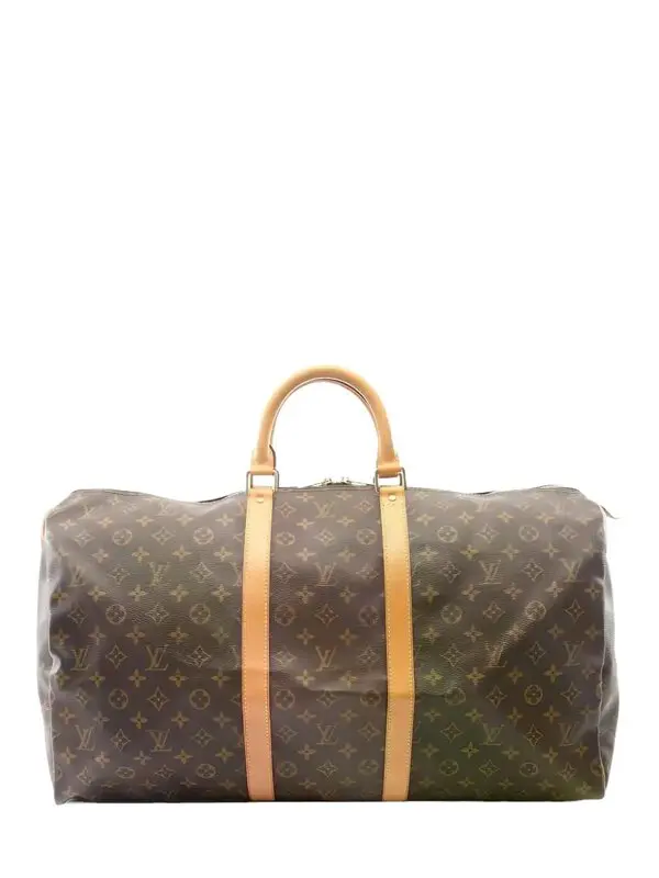 LOUIS VUITTON 1998 55 Keepall Duffle Bag - Brown
