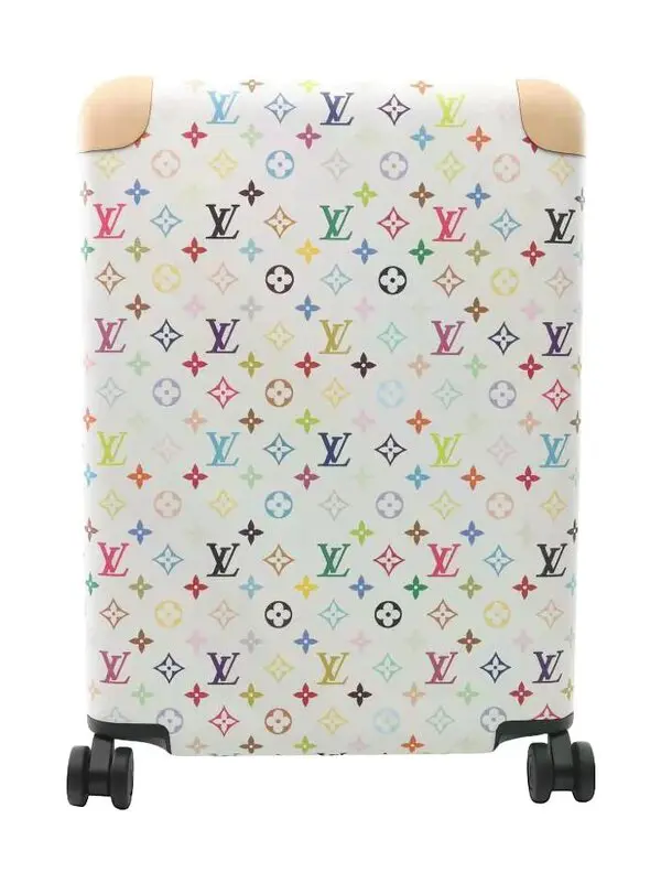 LOUIS VUITTON X Takashi Murakami 2021s Horizon 55 Luggage - White