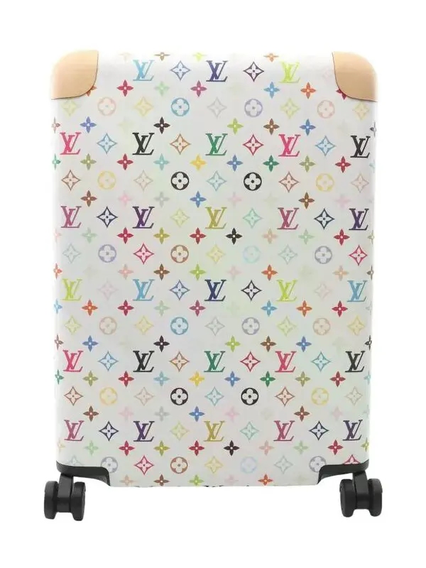 LOUIS VUITTON X Takashi Murakami 2021s Horizon 55 Luggage - White