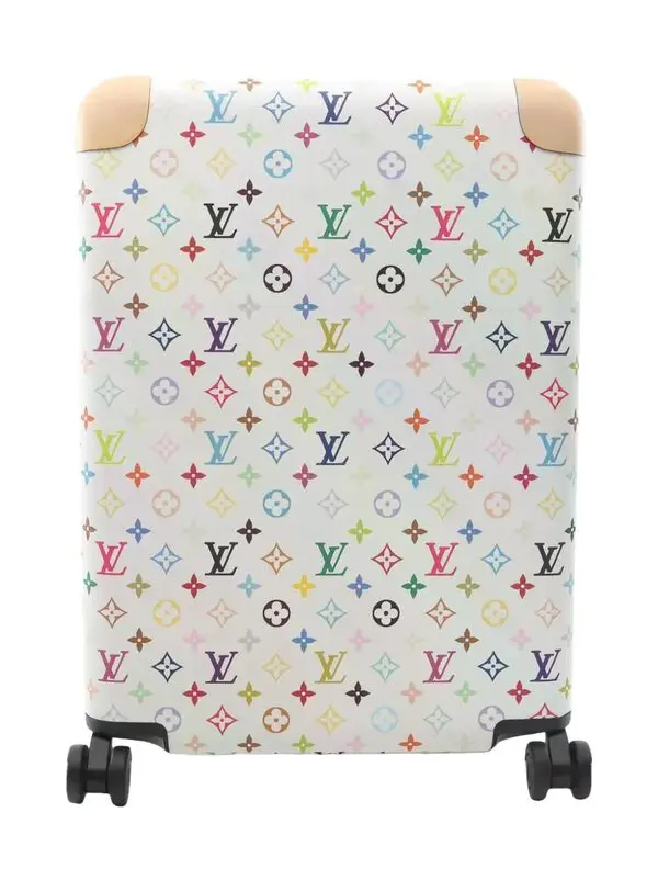 LOUIS VUITTON X Takashi Murakami 2021s Horizon 55 Luggage - White