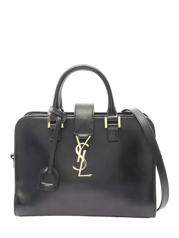 Saint Laurent 2000s Baby Top-handles Leather Handbag - Black