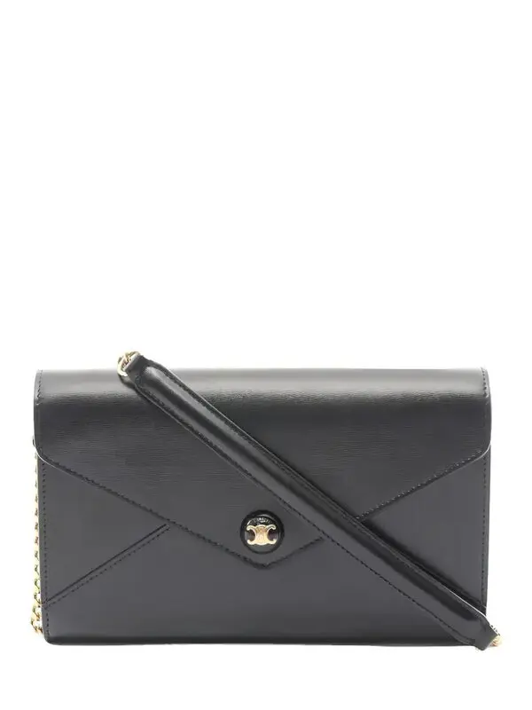 Celine 2020s Envelope Chain Clutch - Black