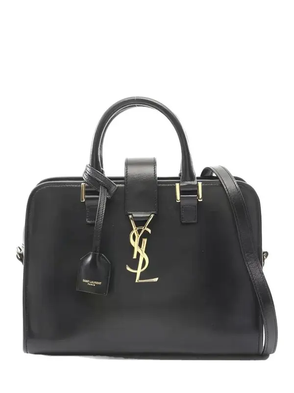 Saint Laurent 2010s Leather Tote Bag - Black