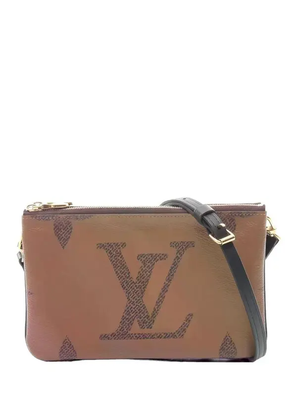 LOUIS VUITTON 2020 Double Zip Cross Body Bag - Brown