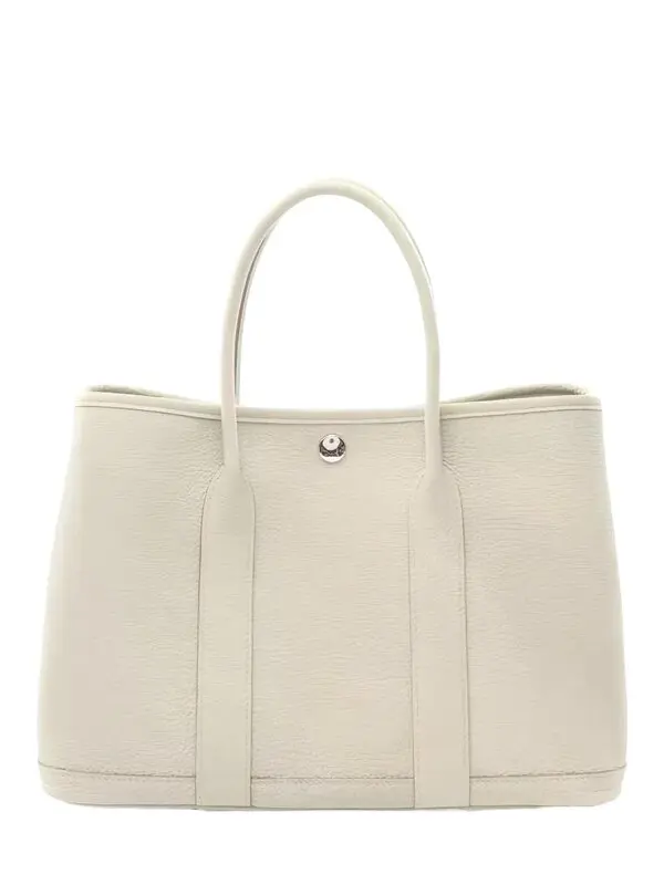 Hermès 2025 Tpm Garden Party Leather Tote - Neutrals