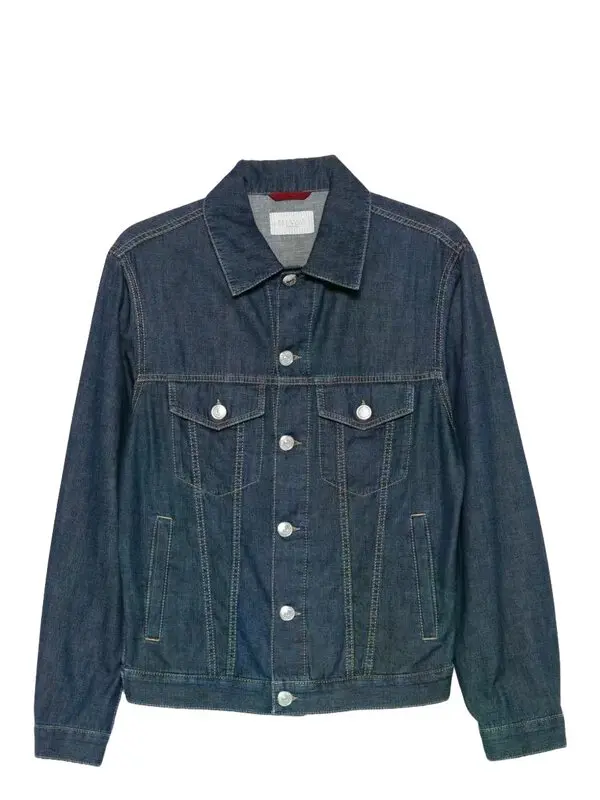 Brunello Cucinelli Button Denim Jacket - Blue
