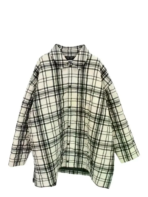 Balenciaga 2000s Check Wool Jacket - White