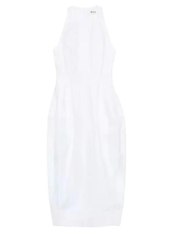 RÓHE Crew-neck Midi Dress - White