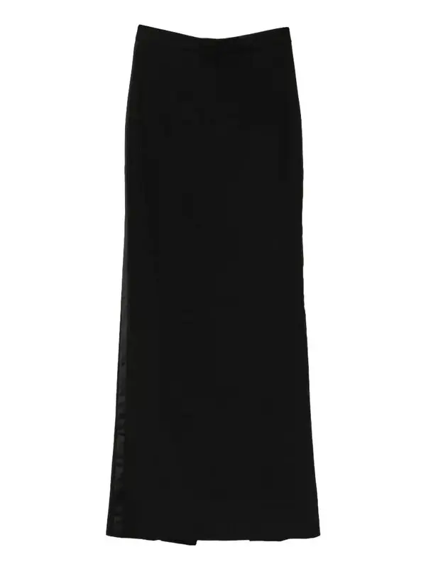 Kiki De Montparnasse Tuxedo Maxi Skirt - Black