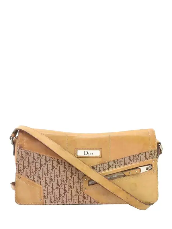 Dior 2000s Trotter Street Chic Shoulder Bag - Neutrals