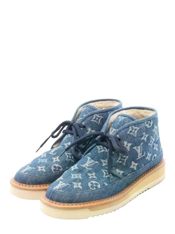 LOUIS VUITTON X Nigo Monogram Boots - Blue