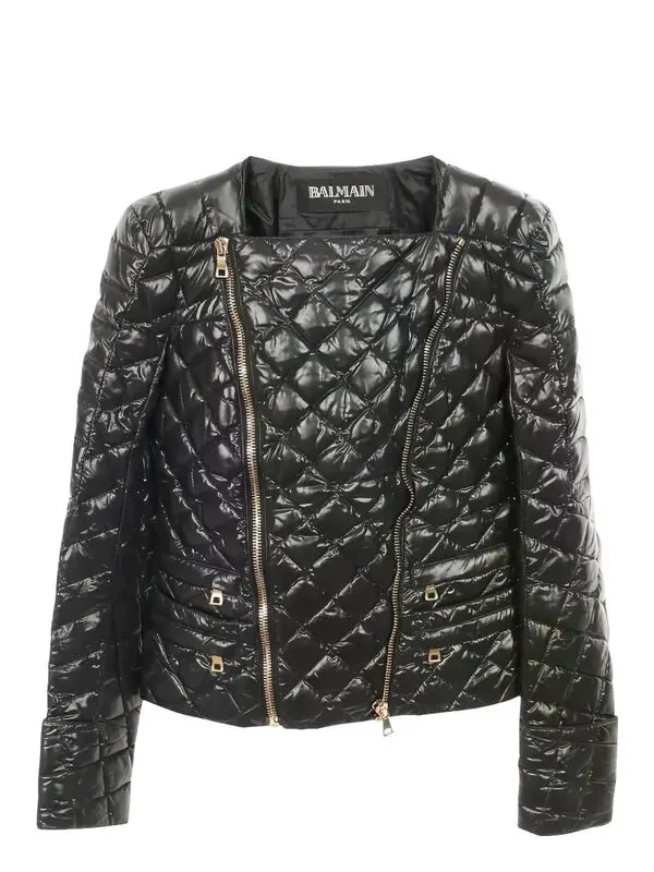 Balmain 2010s Quilted Jacket - Black
