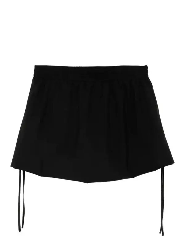 Kiki De Montparnasse Drawstring Mini Skirt - Black