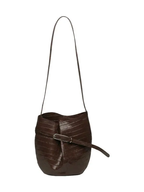 LIFFNER Belted Bucket Bag - Brown