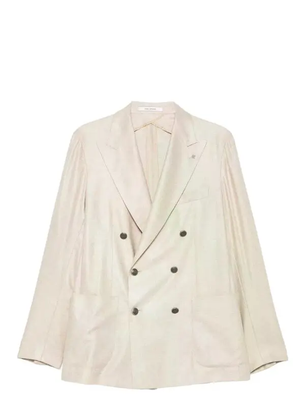 Tagliatore Double-breasted Notched Blazer - Neutrals
