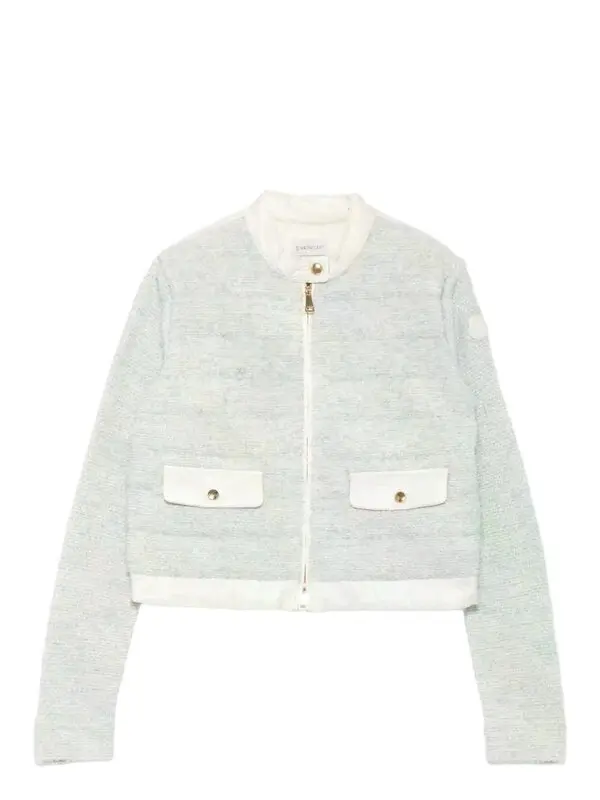 Moncler Flap-pockets Cropped Jacket - Blue