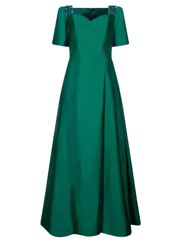ANTONIO D'ERRICO Embellished-detail Maxi Dress - Green