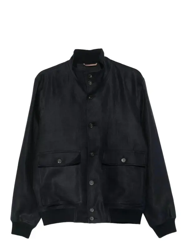 Peserico Button Flap-pocket Jacket - Blue