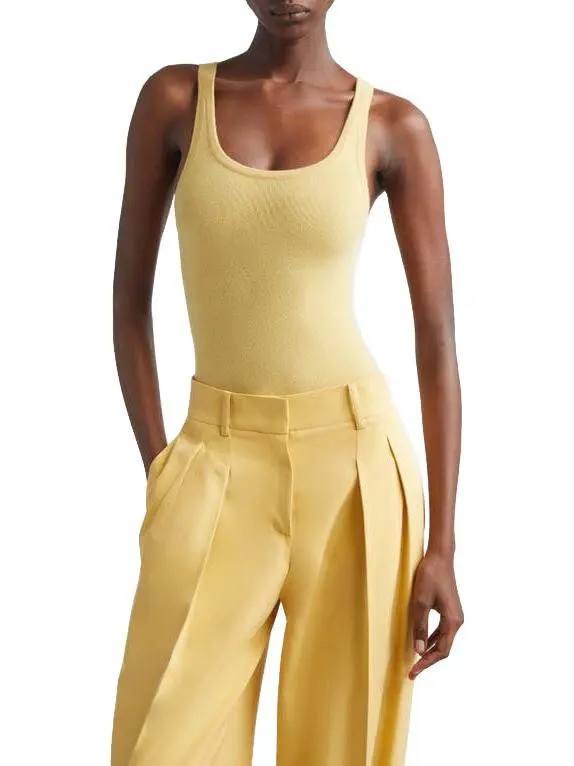 Michael Kors Cashmere Blend Tank Bodysuit - Palomino