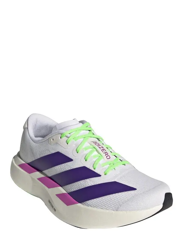 Adidas Adizero Evo Sl Running Shoe - White/purple/purple