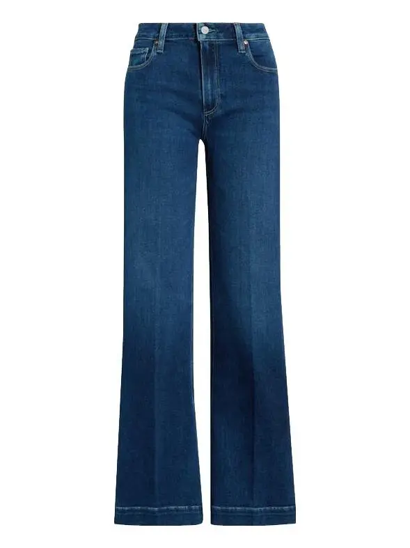 Paige Leenah High-waist Wide-leg Jeans - Vntn Breez