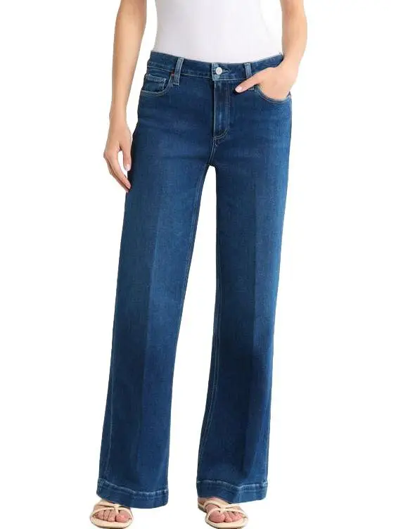 Paige Leenah High-waist Wide-leg Jeans - Vntn Breez