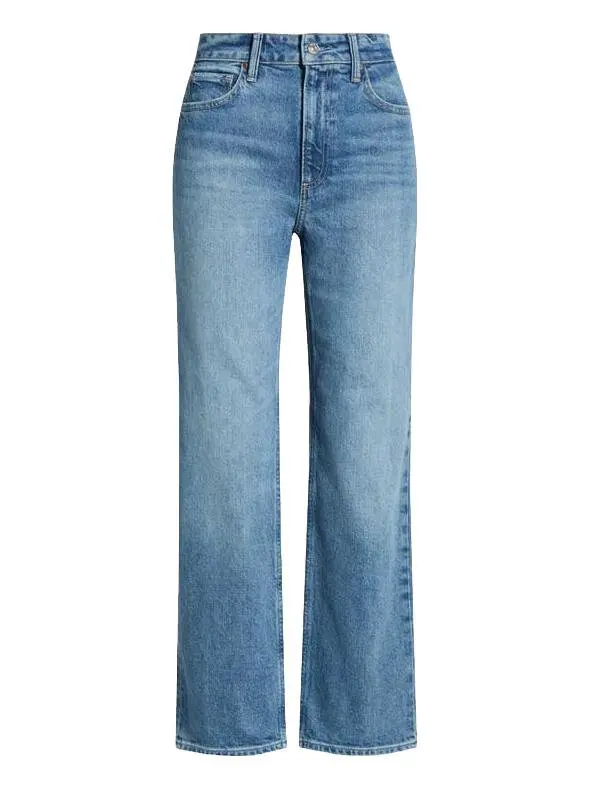 Paige Stevie High-rise Straight Leg Jeans - Rivage