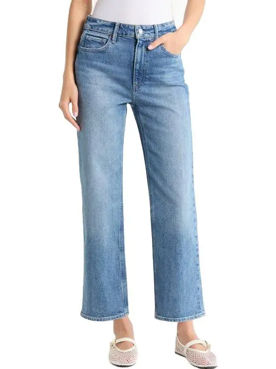 Paige Stevie High-rise Straight Leg Jeans - Rivage