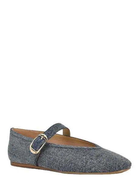 Nine West Mary Jane Flat - Dark Blue