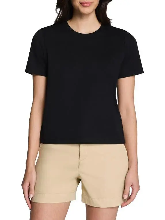 Spanx Crewneck Cotton T-shirt - Classic Black