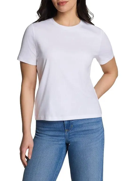 Spanx Crewneck Cotton T-shirt - Classic White