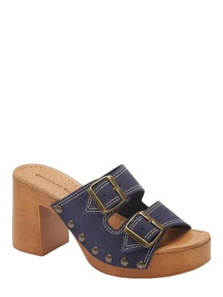 CHOCOLAT BLU Mega Platform Sandal - Jeans Suede