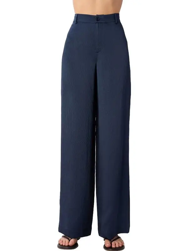 Cami Nyc Kyley Crepe Silk Wide Leg Pants - Moody Blue