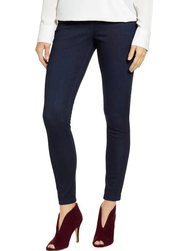 Hue Ultrasoft Denim Leggings - Black Indigo Wash