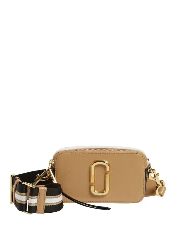 Marc Jacobs Colorblocked Snapshot Bag - Camel Multi