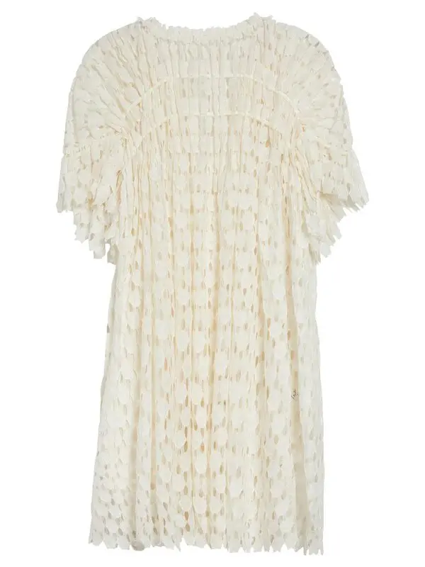 Ulla Johnson Layla Lace Trapeze Mini Dress - Chalk