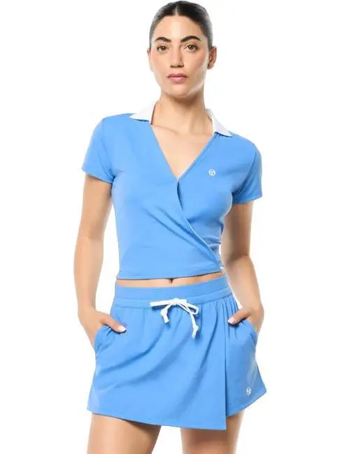 SERGIO TACCHINI Agata Wrap Polo Shirt - Ultramarine